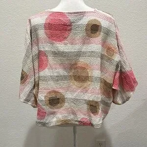 Sharon Young | Tops | Sharon Young Boxy Embroidered Dolman Sleeve Boho ...